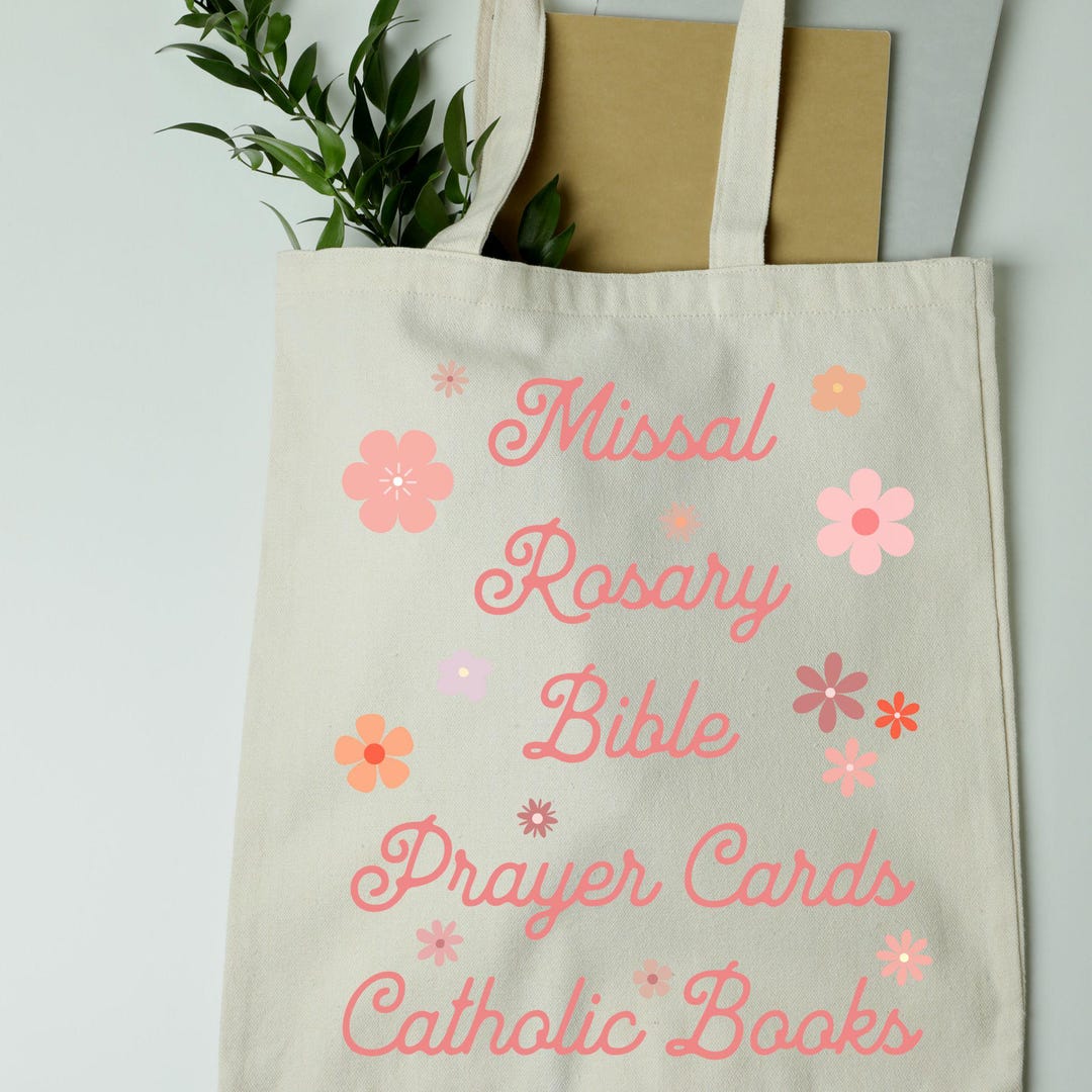 Godmother Gift, Catholic Mass Bag, Church Tote Bag for Catholic Mom ...