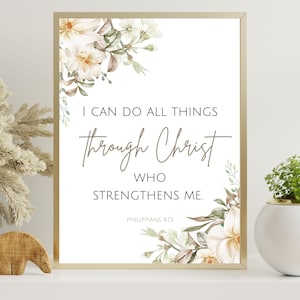 I Can Do All Things Through Christ Who Strengthens Me, Philippians 4:13 ...