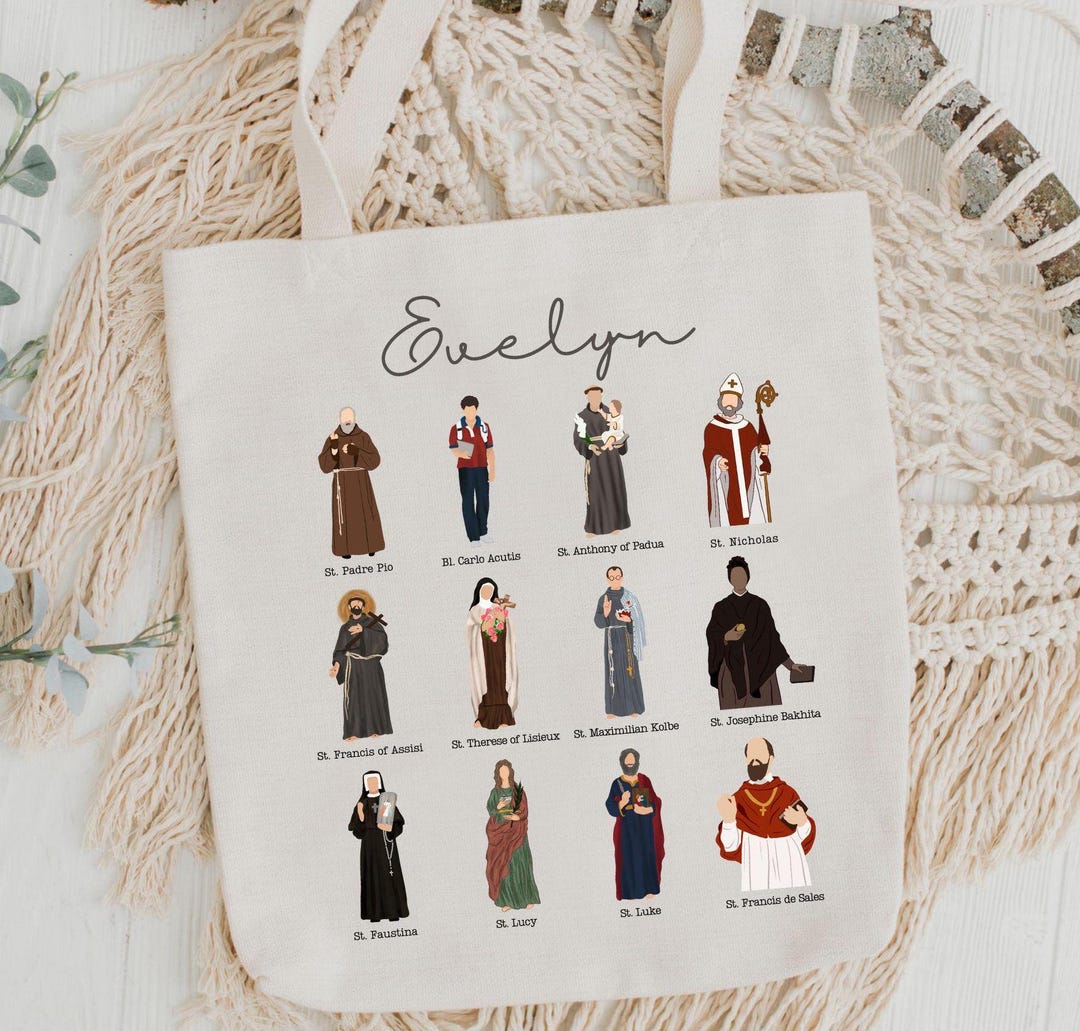 Catholic Mass Bag, Personalized Church Bag for Kids, Custom Name Tote ...