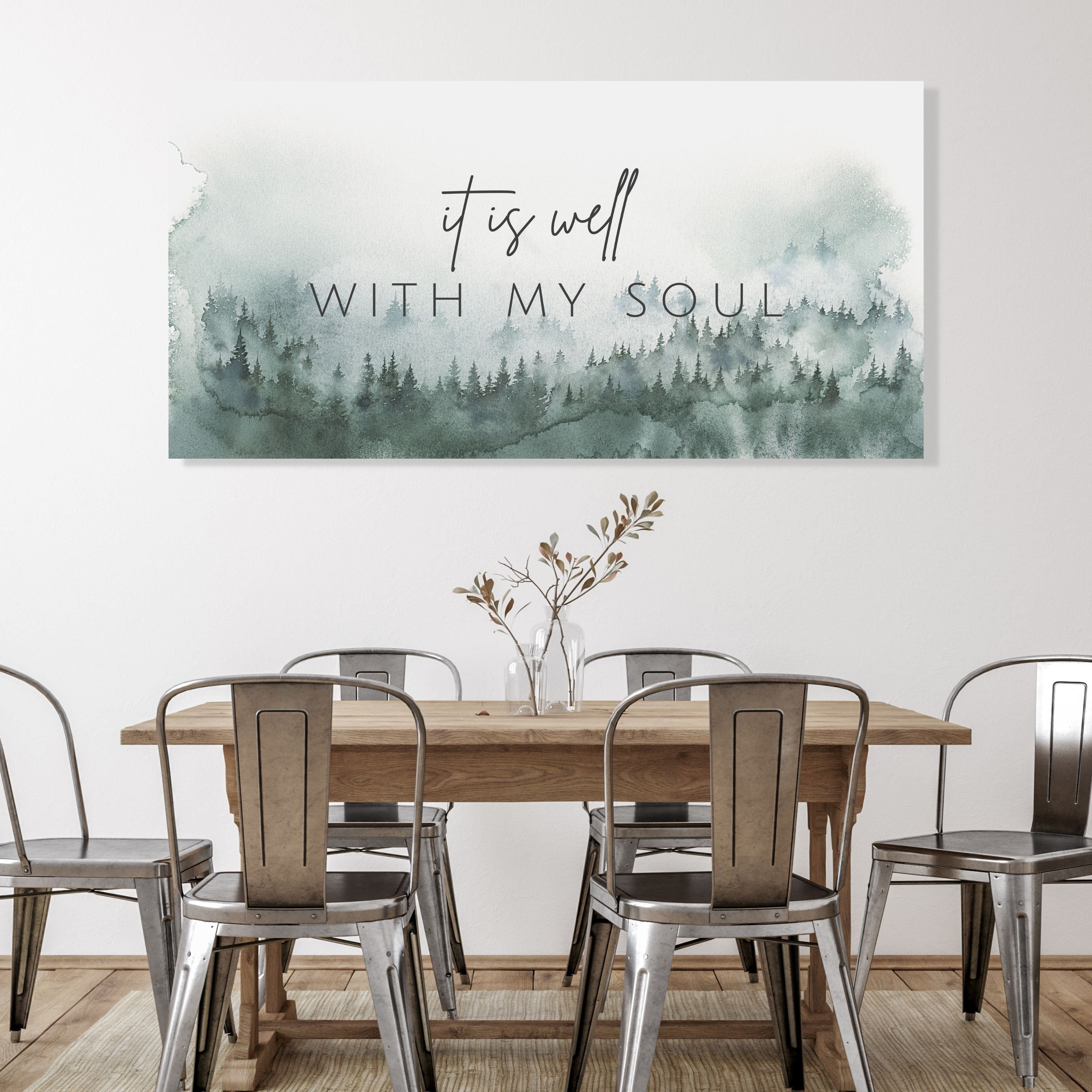 It is Well With My Soul Canvas Print, Bible Verse Wall Art, Scripture ...