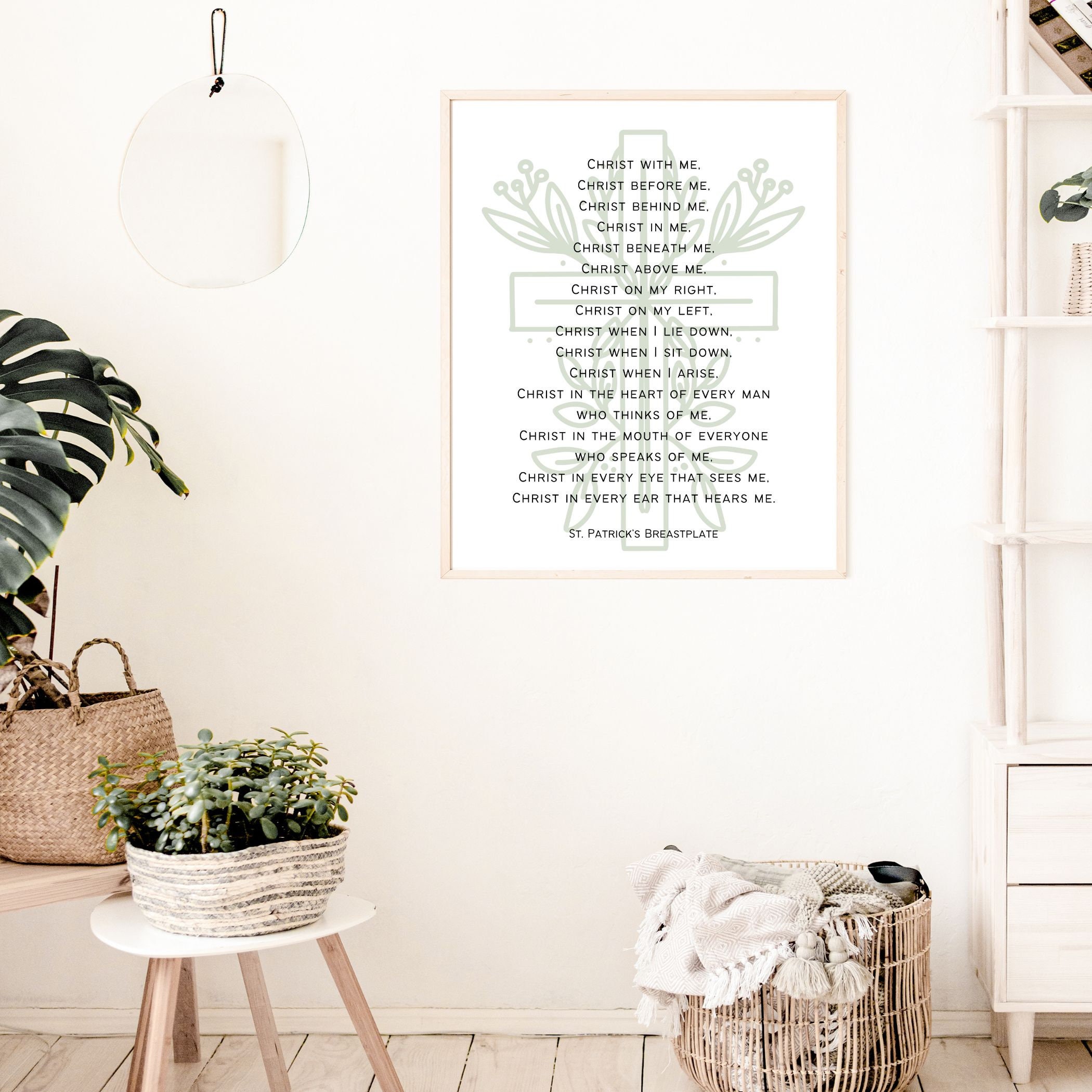 Saint Patrick Breastplate PRINTABLE Poster Christ With Me - Etsy