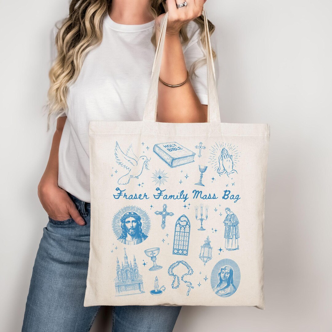 Personalized Catholic Mass Bag, Custom Church Bag for Kids, Customized ...