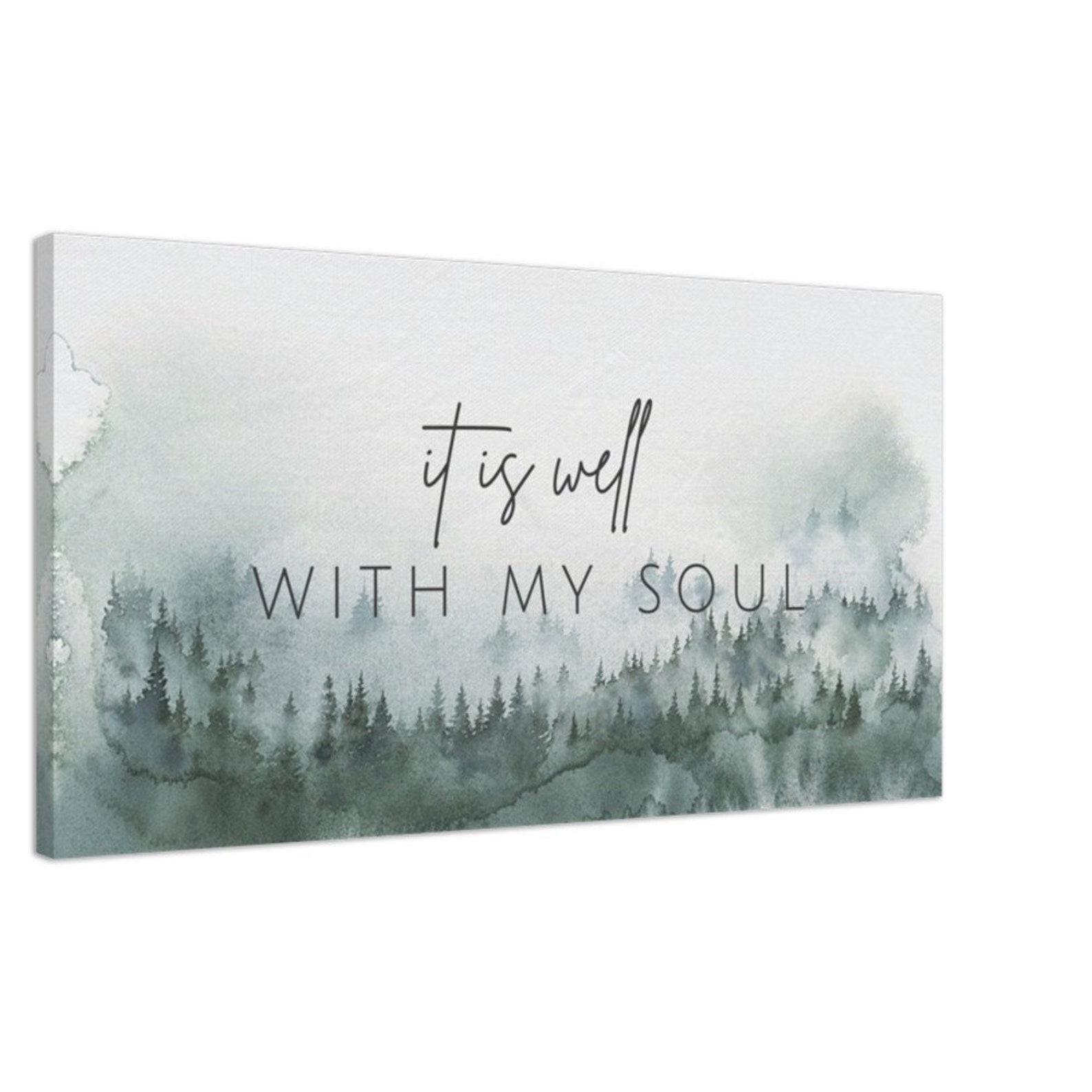 It is Well With My Soul Canvas Print Bible Verse Wall Art - Etsy