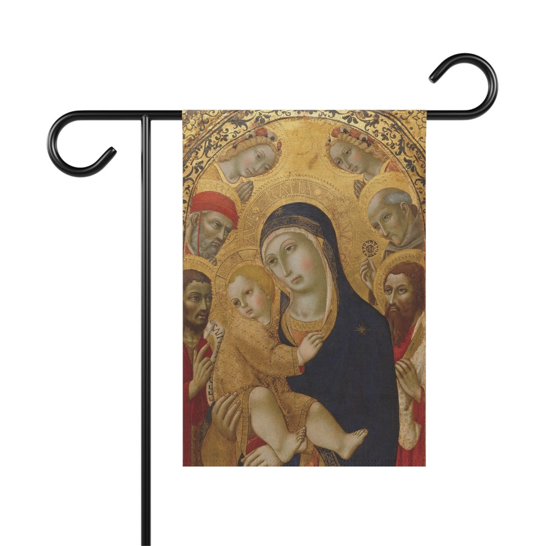 Traditional Catholic Art Garden Flag, Orthodox Christian Madonna and ...