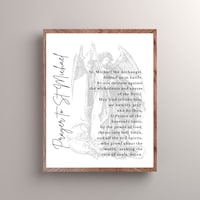 St. Michael Prayer Printable Poster Traditional Catholic Blessing ...