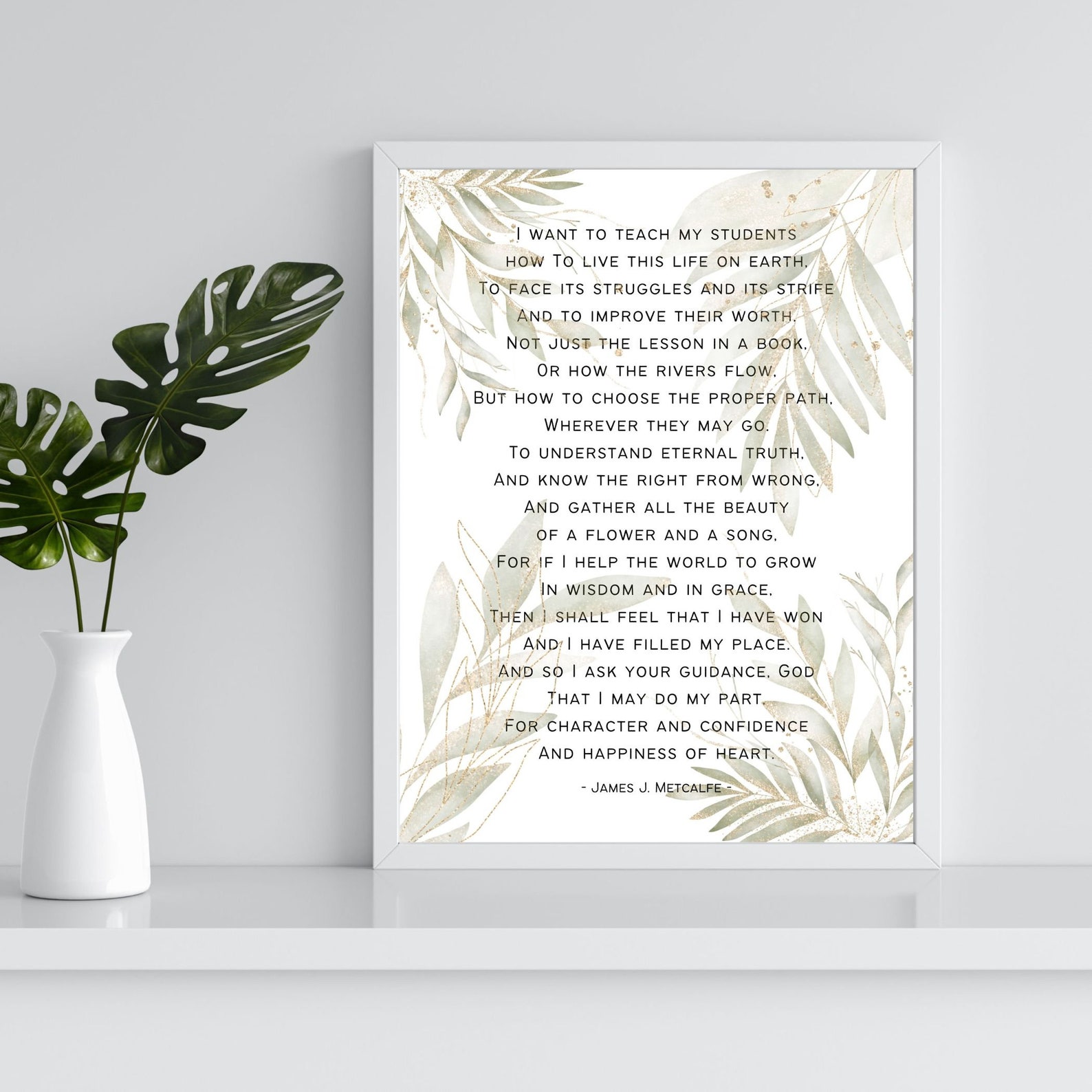 Teacher Poem Printable Gift for Teacher End of Year Teacher Retirement ...