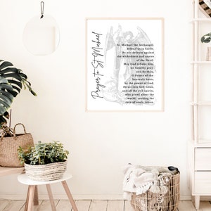 St. Michael Prayer Printable Poster Traditional Catholic Blessing ...