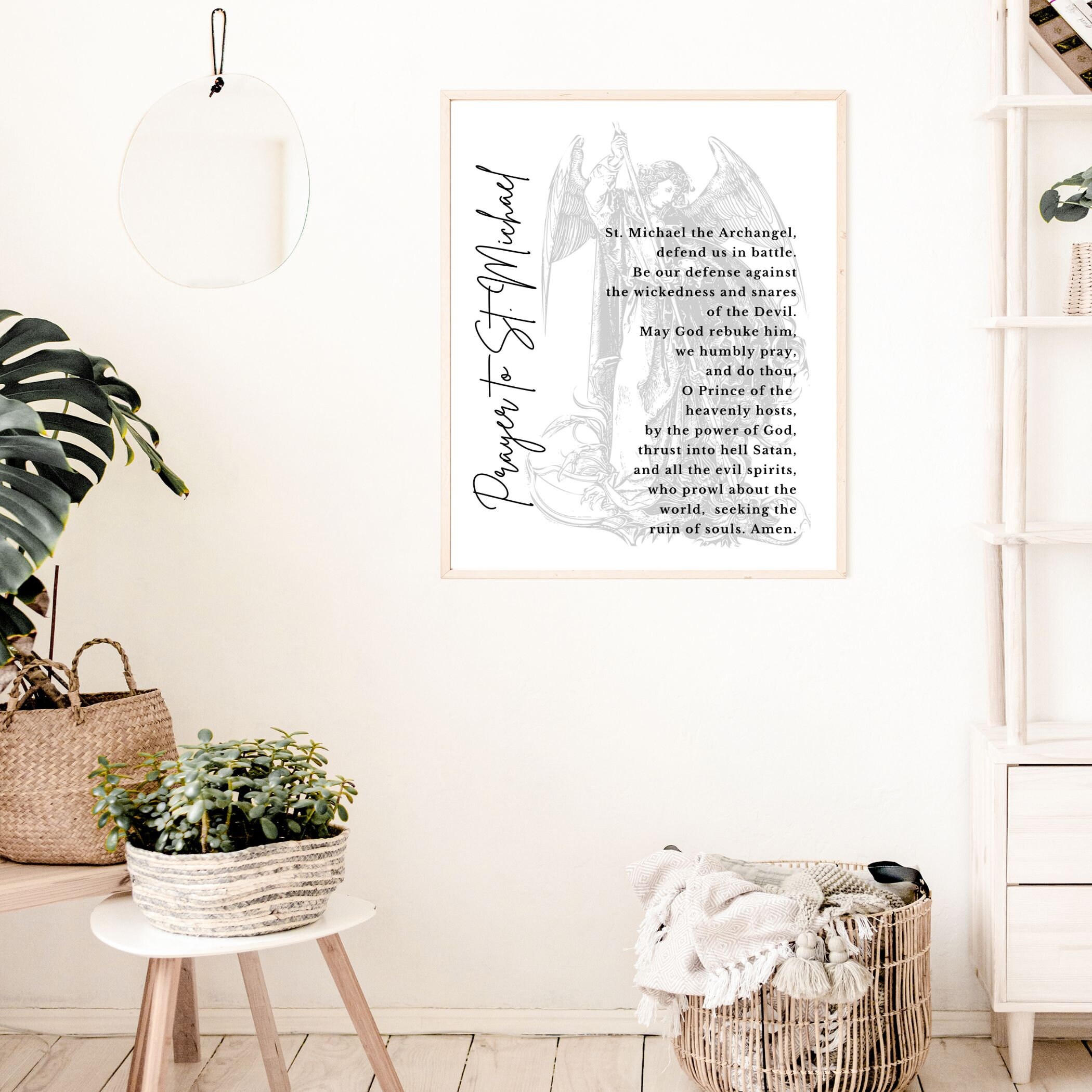 St. Michael Prayer Printable Poster Traditional Catholic - Etsy Australia