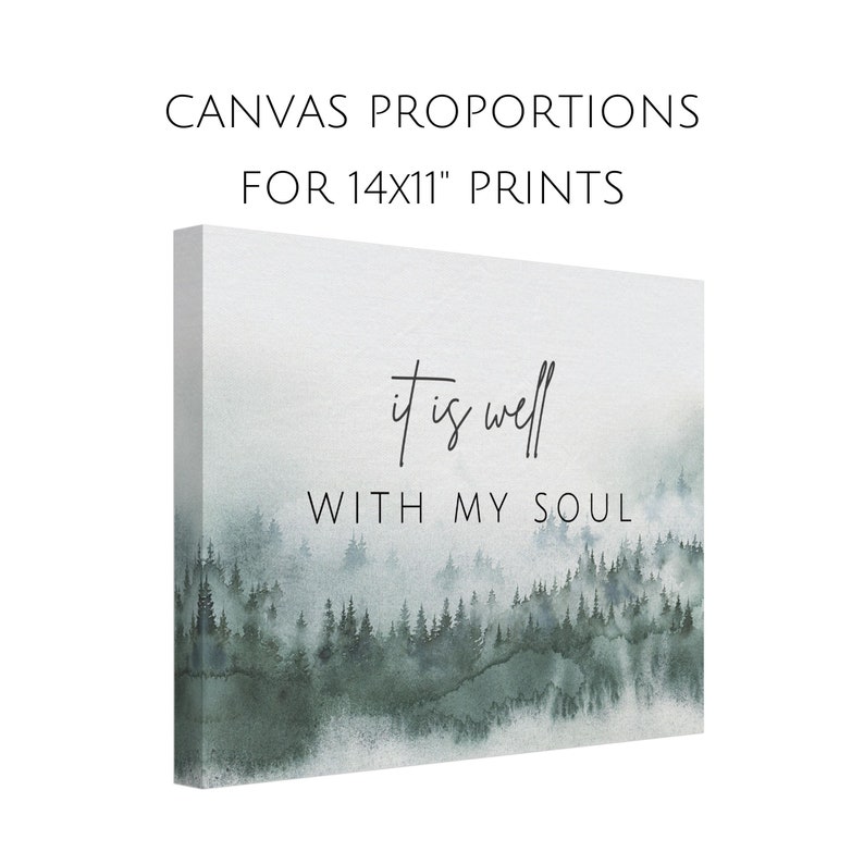 It is Well With My Soul Canvas Print Bible Verse Wall Art - Etsy