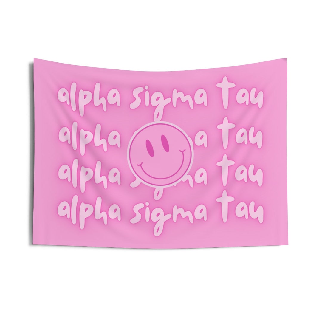 Alpha Sigma Tau Flag Alpha Sigma Tau Tapestry Dorm Room Flag - Etsy