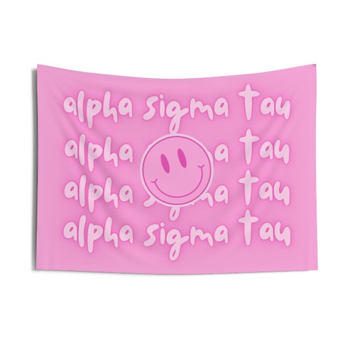 Alpha Sigma Tau Flag Alpha Sigma Tau Tapestry Dorm Room Flag - Etsy
