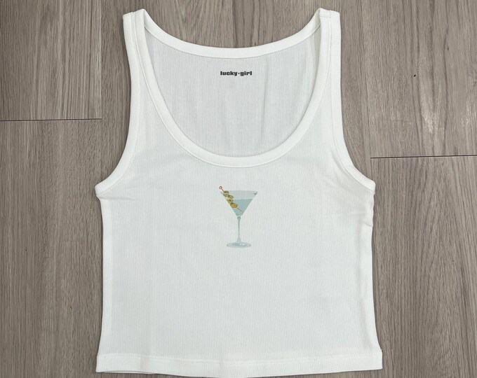 Customizable Dirty Martini Tank Top Dirty Martini Costume Micro Ribbed ...