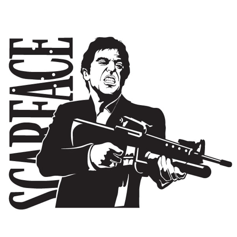Al Pacino Scarface SVG | Etsy