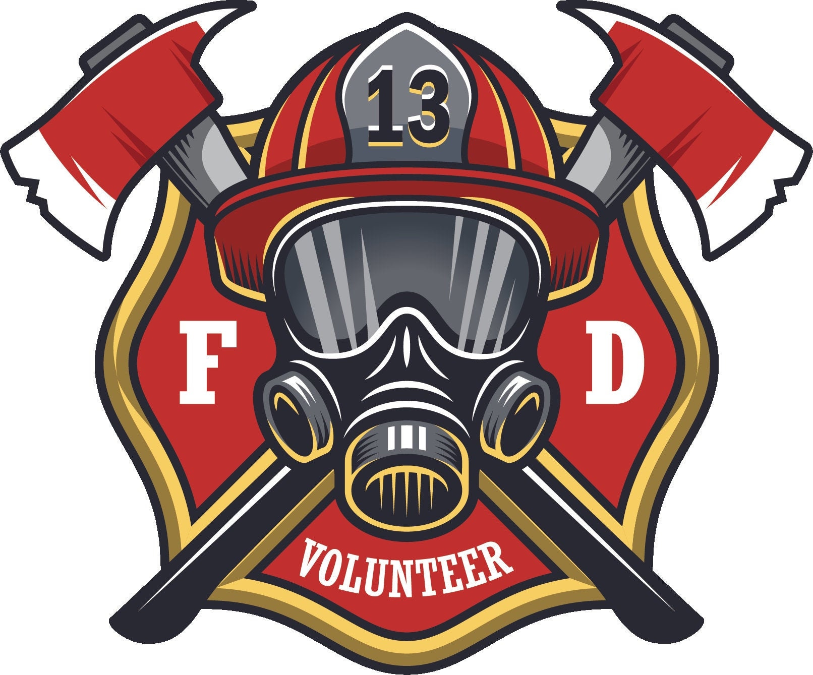 Firefighter Sticker Decal SVG | Etsy