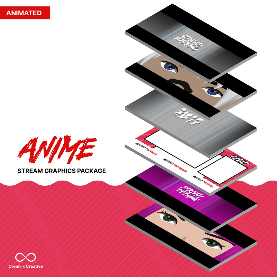 ANIME Twitch Stream Graphics Package - Etsy