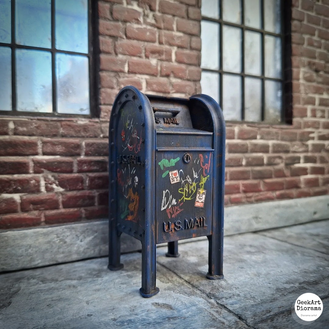 1/12 Scale USPS MAILBOX Diorama Props, Accessory for Action Figures ...