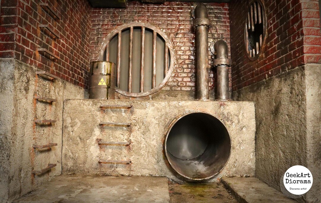 Last Chance to Order!/ Sewer Diorama / Action Figures Diorama 1/10-1/12 ...