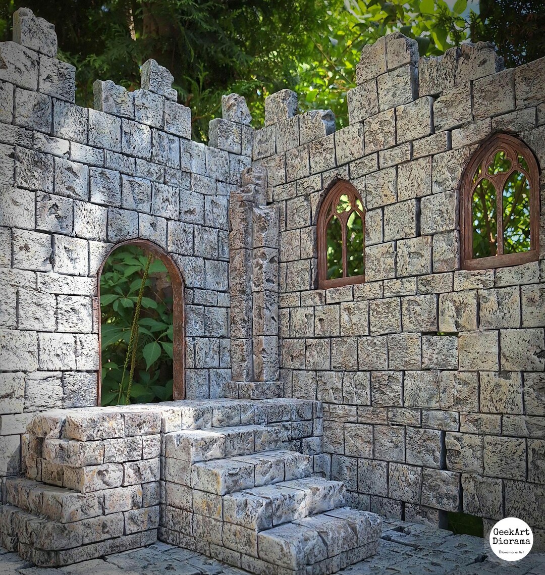 Last Chance to Order /huge Castle Ruins 1-12 Scale Diorama / Action ...