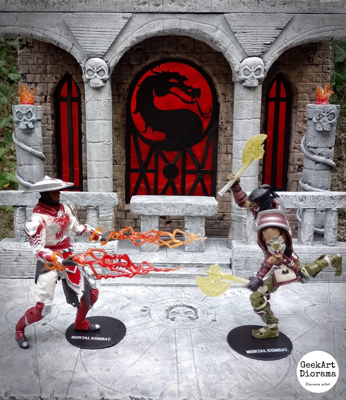 Mortal Kombat Temple Stage Custom Diorama for Action Figures Display ...