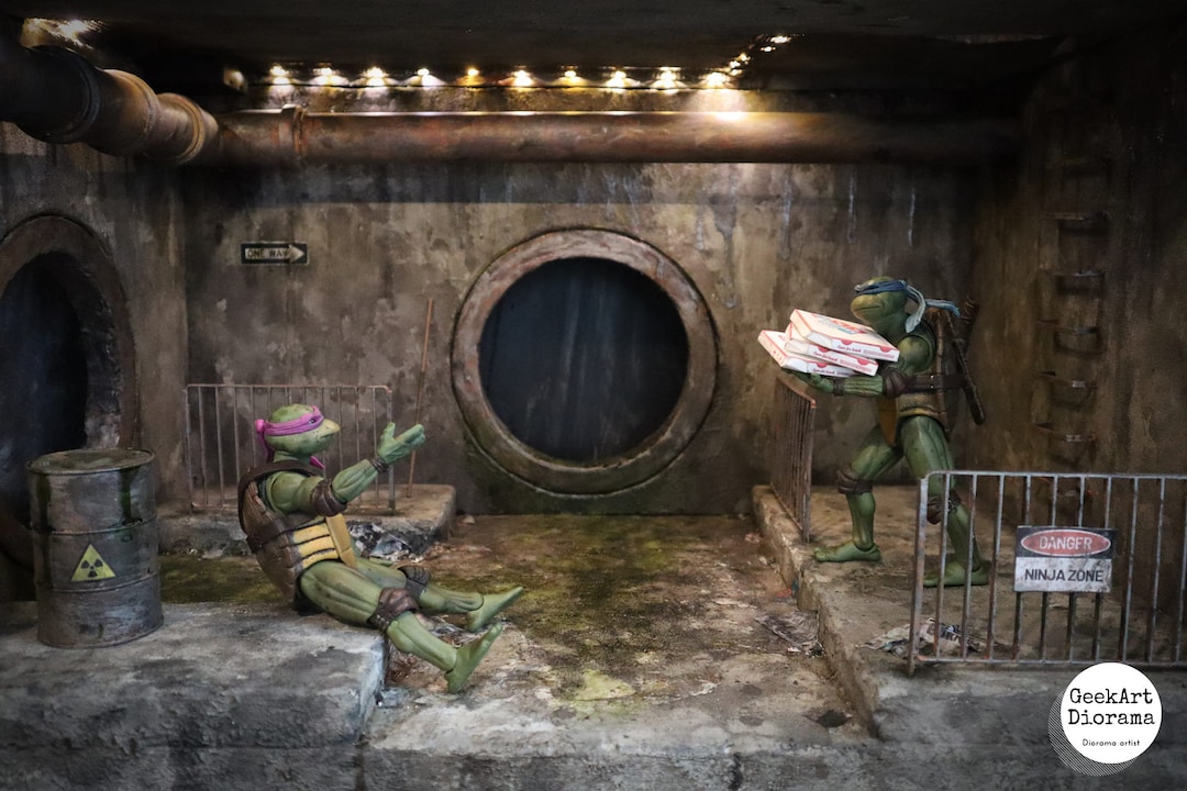 Large Sewer Diorama / Lair / TMNT /action Figures Diorama / - Etsy