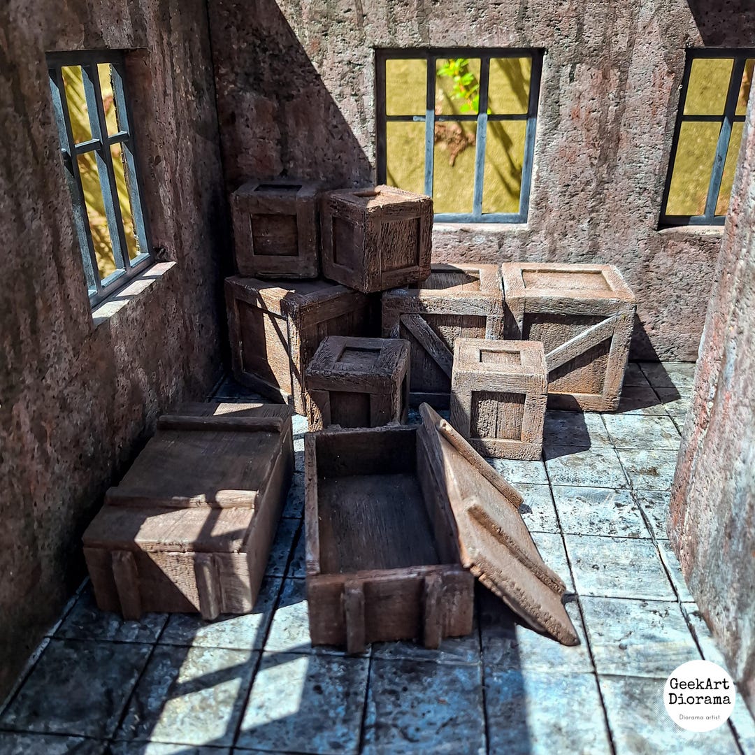 1:12 Crates / Props Accessories for Action Figures / Diorama ...