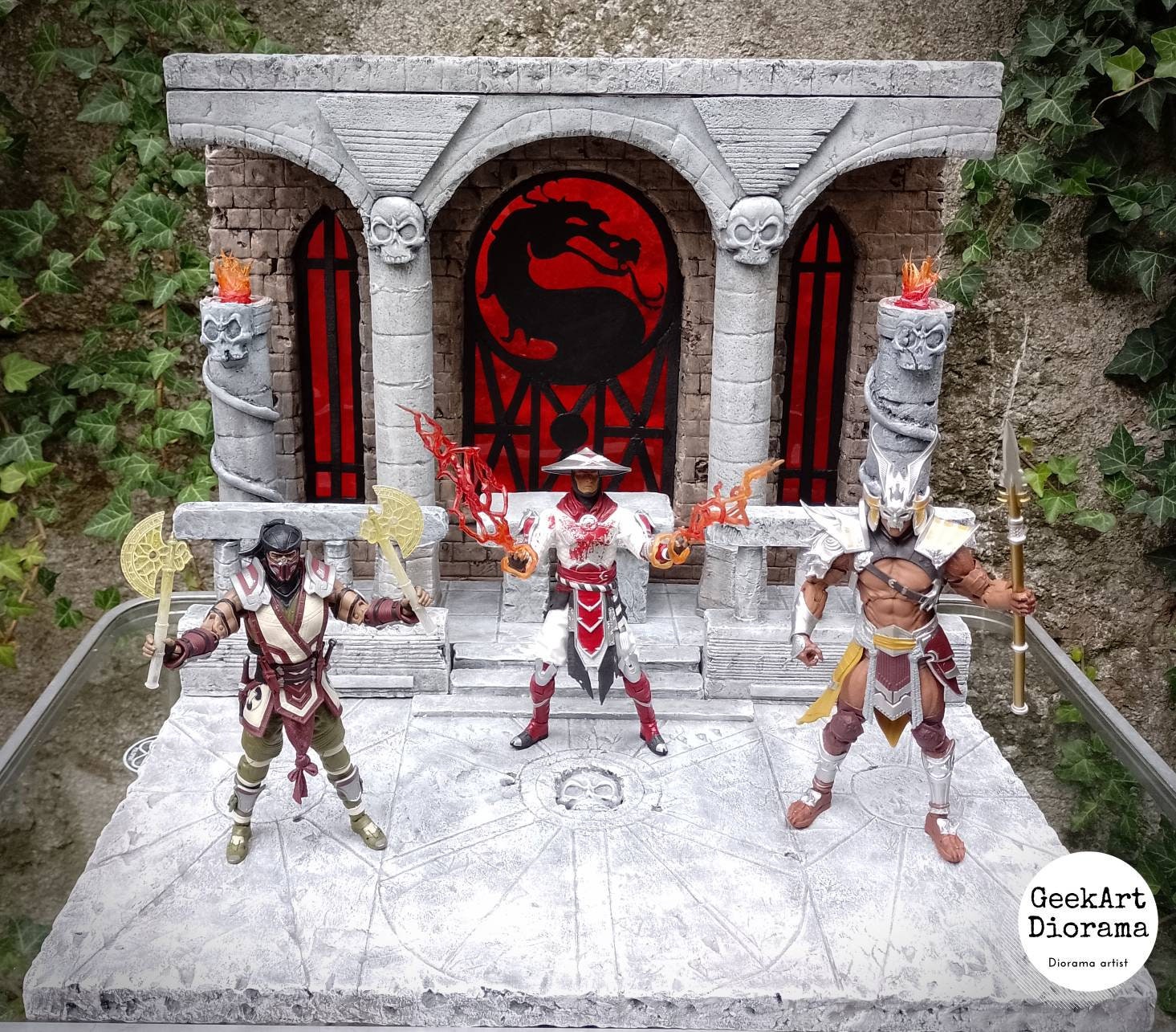 Mortal Kombat Temple Stage Custom Diorama for Action Figures Display ...