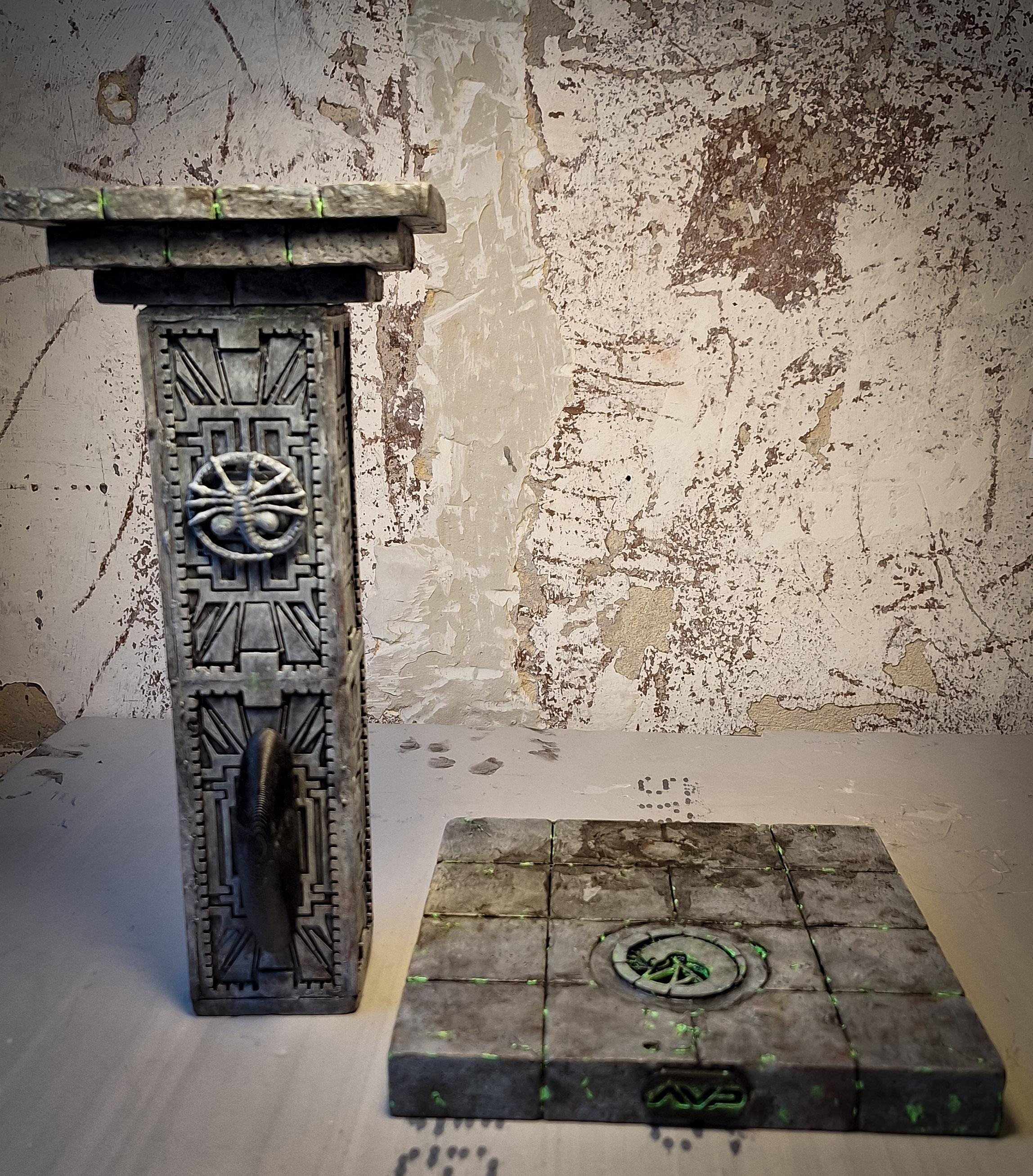 Alien Vs Predator Display Diorama / Predator Diorama / Alien Diorama - Etsy