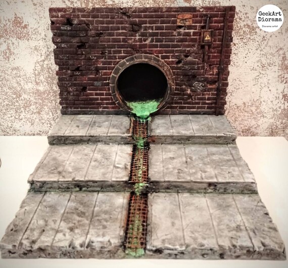 SEWER DIORAMA for Use in Action Figure Display and - Etsy