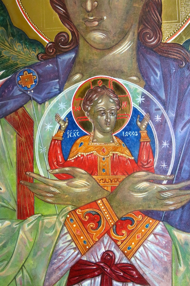 Icon/angel Hesychia/orthodox Icon/christian Painting/russian - Etsy