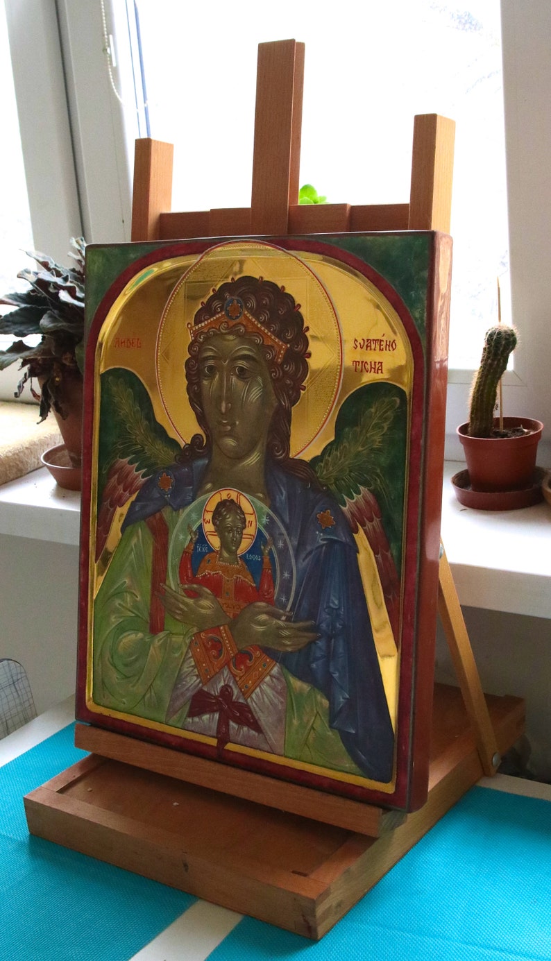 Icon/angel Hesychia/orthodox Icon/christian Painting/russian - Etsy