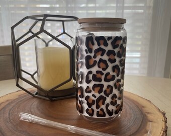 Leopard Print Glass - Etsy