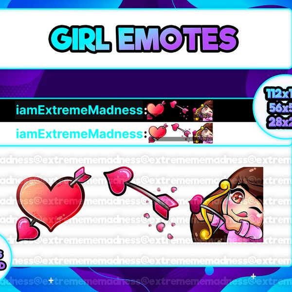 Twitch Cupid Emotes - Etsy