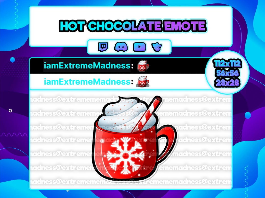 Christmas Hot Chocolate Twitch Emote Discord Youtube Xmas Santa Claus ...