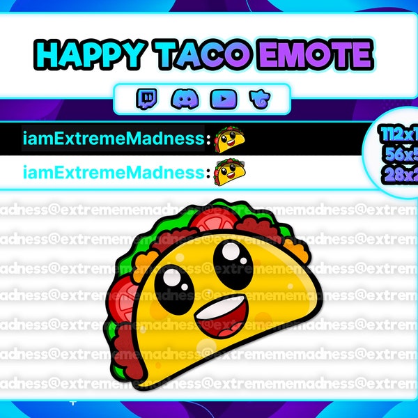 Twitch Taco Emotes - Etsy