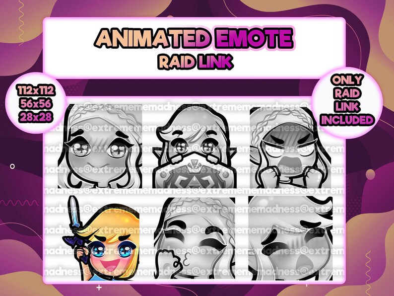 Raid Link Twitch Animated Emote Discord Youtube Stream - Etsy