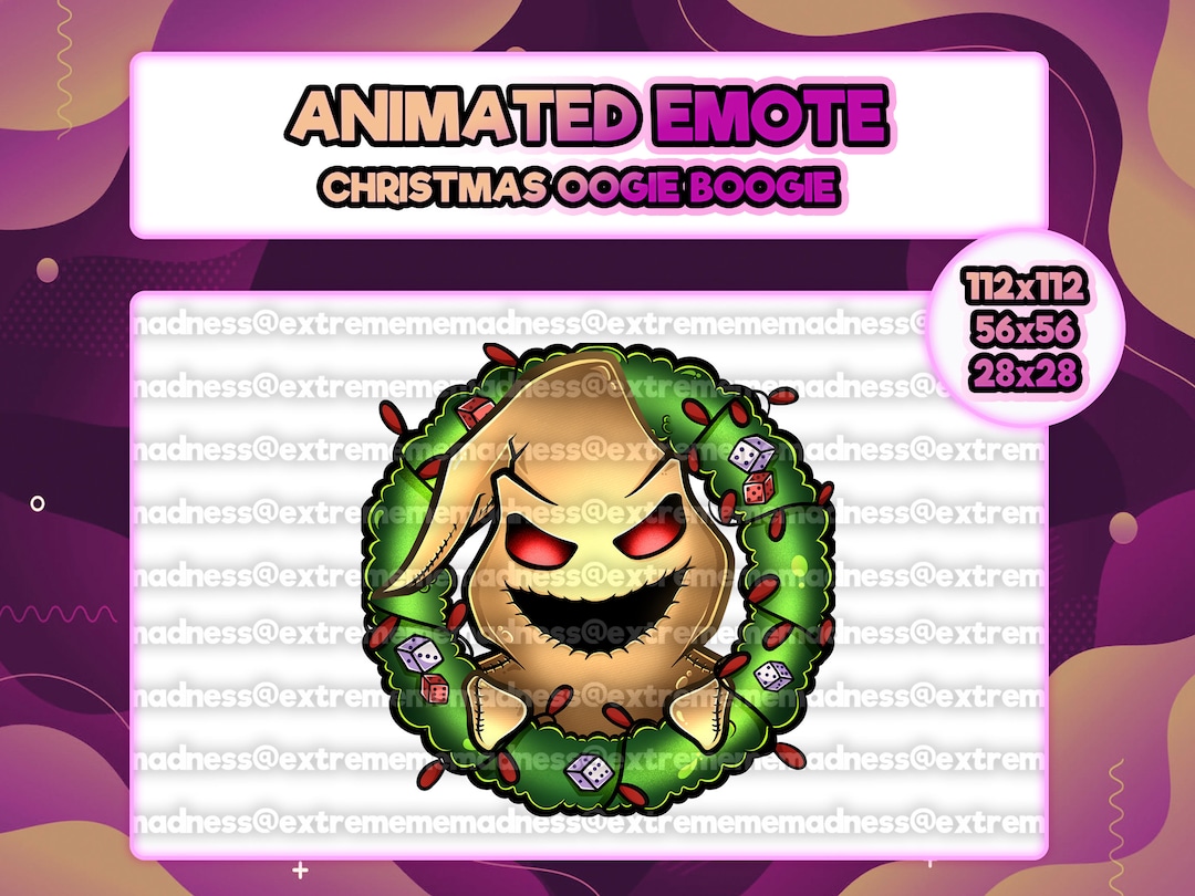 Oogie Boogie Nightmare Before Christmas Twitch Animated Emote Discord ...