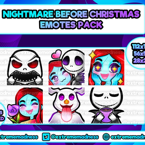Jack and Sally Emote - Etsy UK