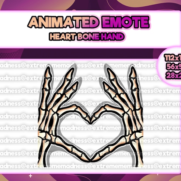 Skull Hand Emote - Etsy