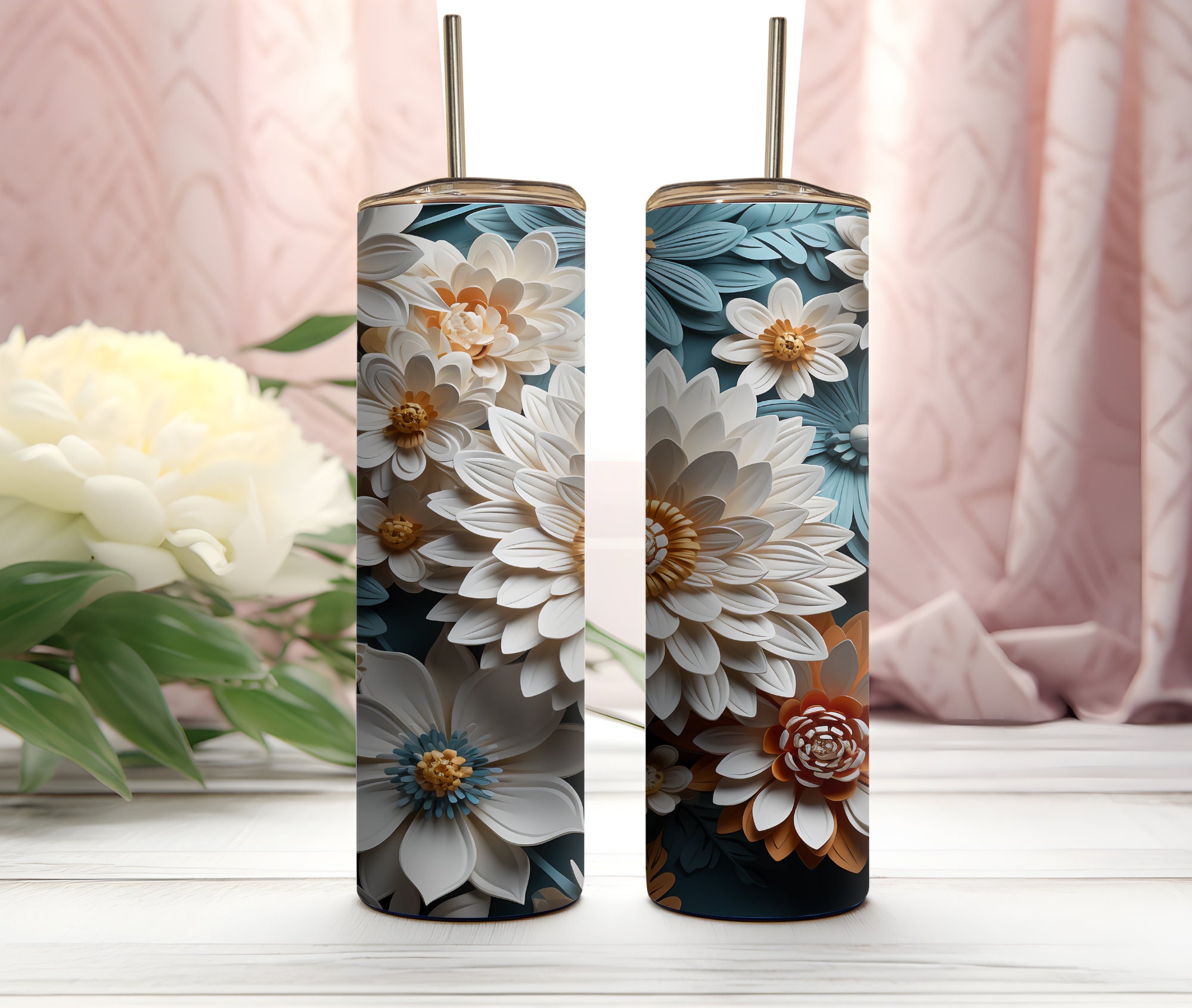 3D 20oz Tumbler Skinny Straight Double Layered Handmade 3D - Etsy