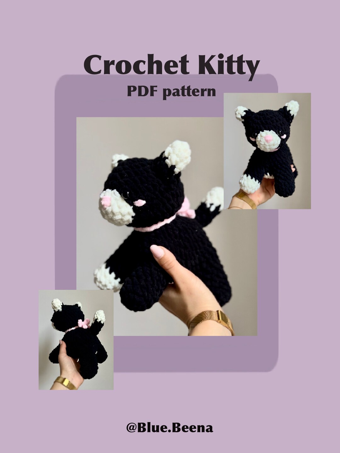 Kitty Crochet Pattern - Etsy