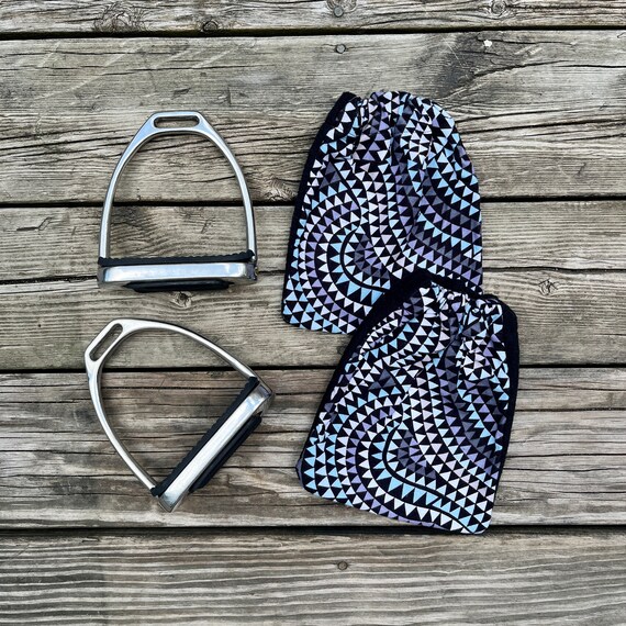 Fleece Large Stirrup Covers for English Saddle triangles - Etsy