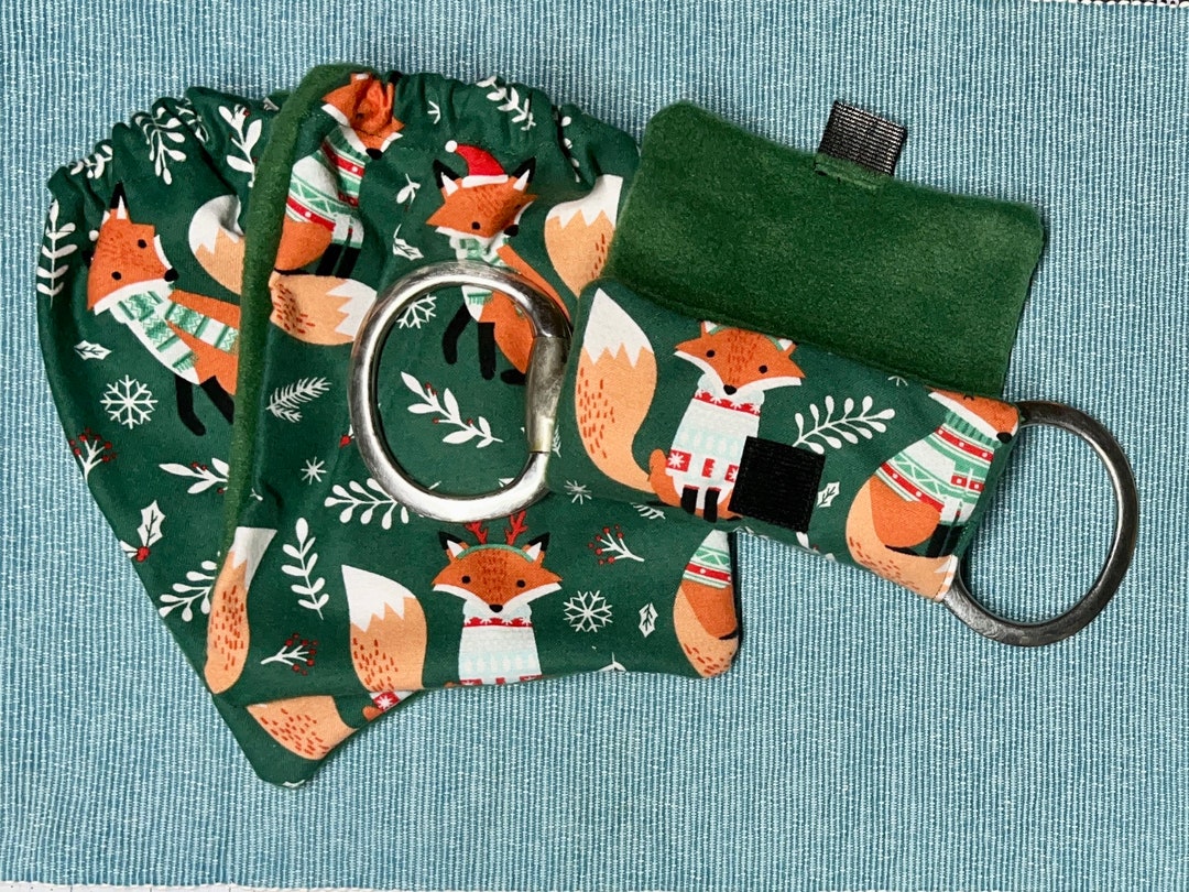 Christmas Fox Gift Set - Bit Warmer & Stirrup Covers - Etsy