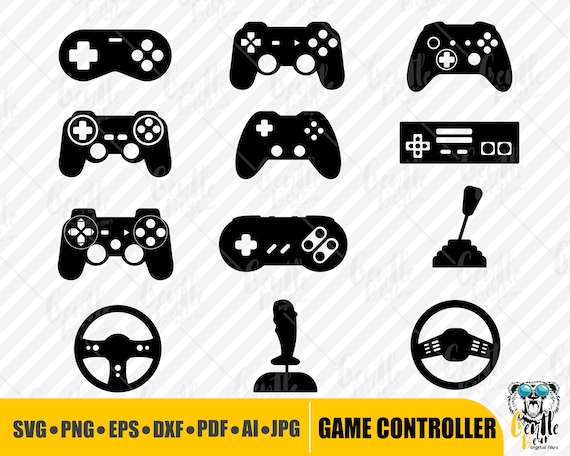 Game Controller Silhouette Video Game Controller Svg Games | Etsy