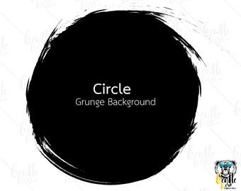 Brush Strokes Circle SVG Paint Brushes Circle SVG Circle - Etsy