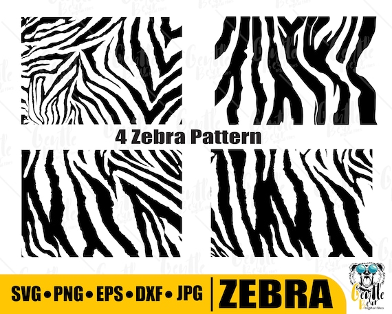 Zebra Pattern SVG PNG Zebra Print Svg Zebra Wrap Pattern - Etsy