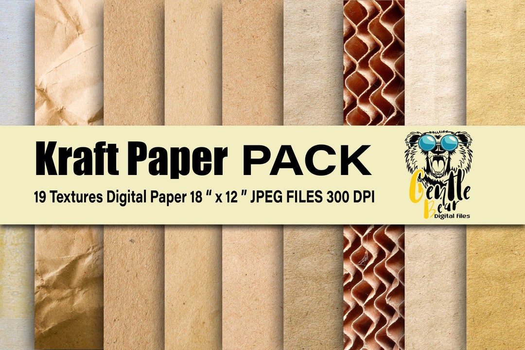 Kraft Paper Textures Digital Paper JPG - Etsy