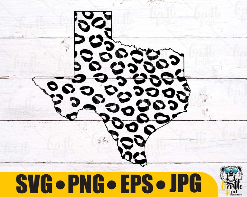 Leopard Texas Svg Png TX Leopard Svg Texas Svg Leopard Svg - Etsy