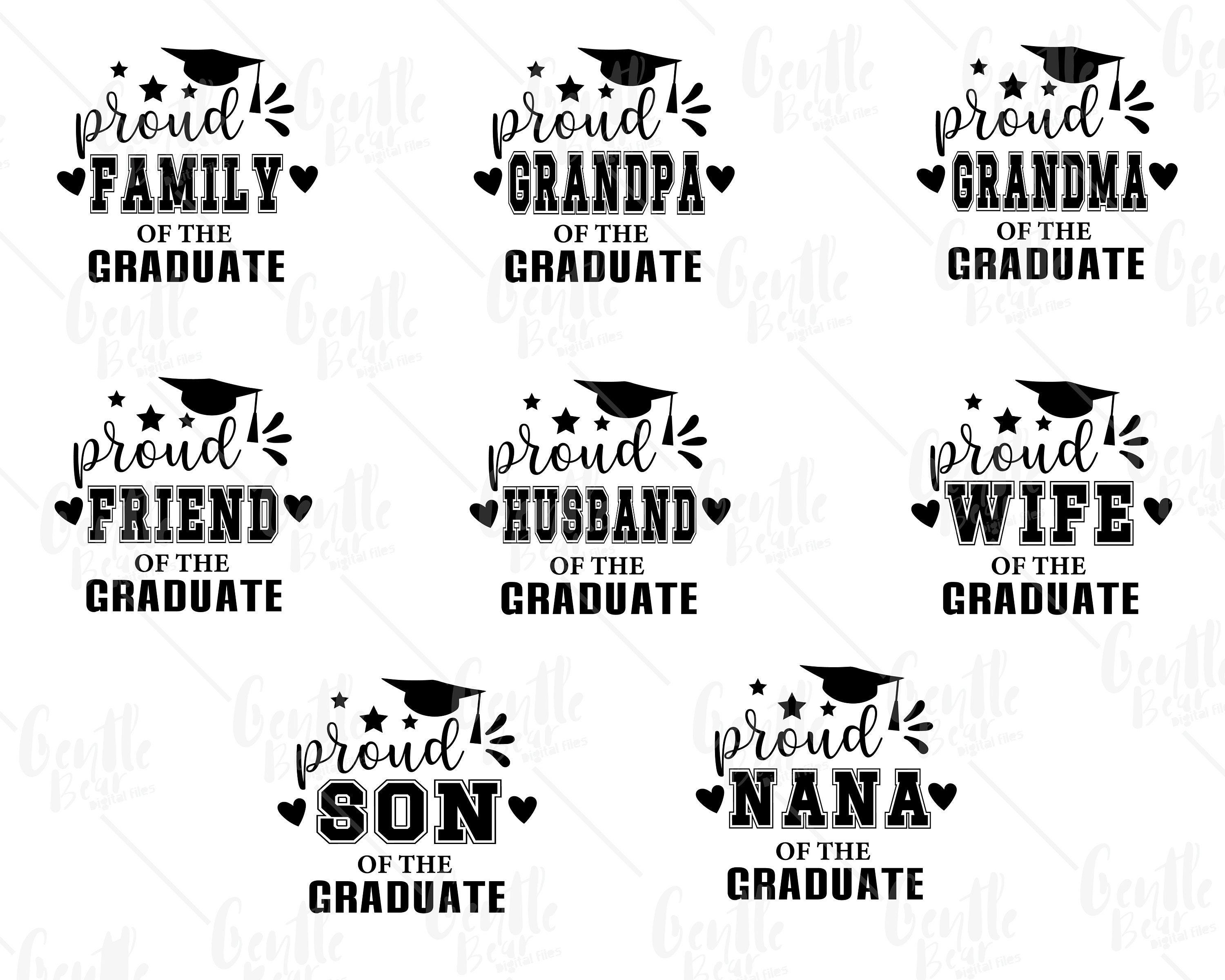 Proud Family of the Graduate Bundle Svg, Proud Mom Graduation SVG ...
