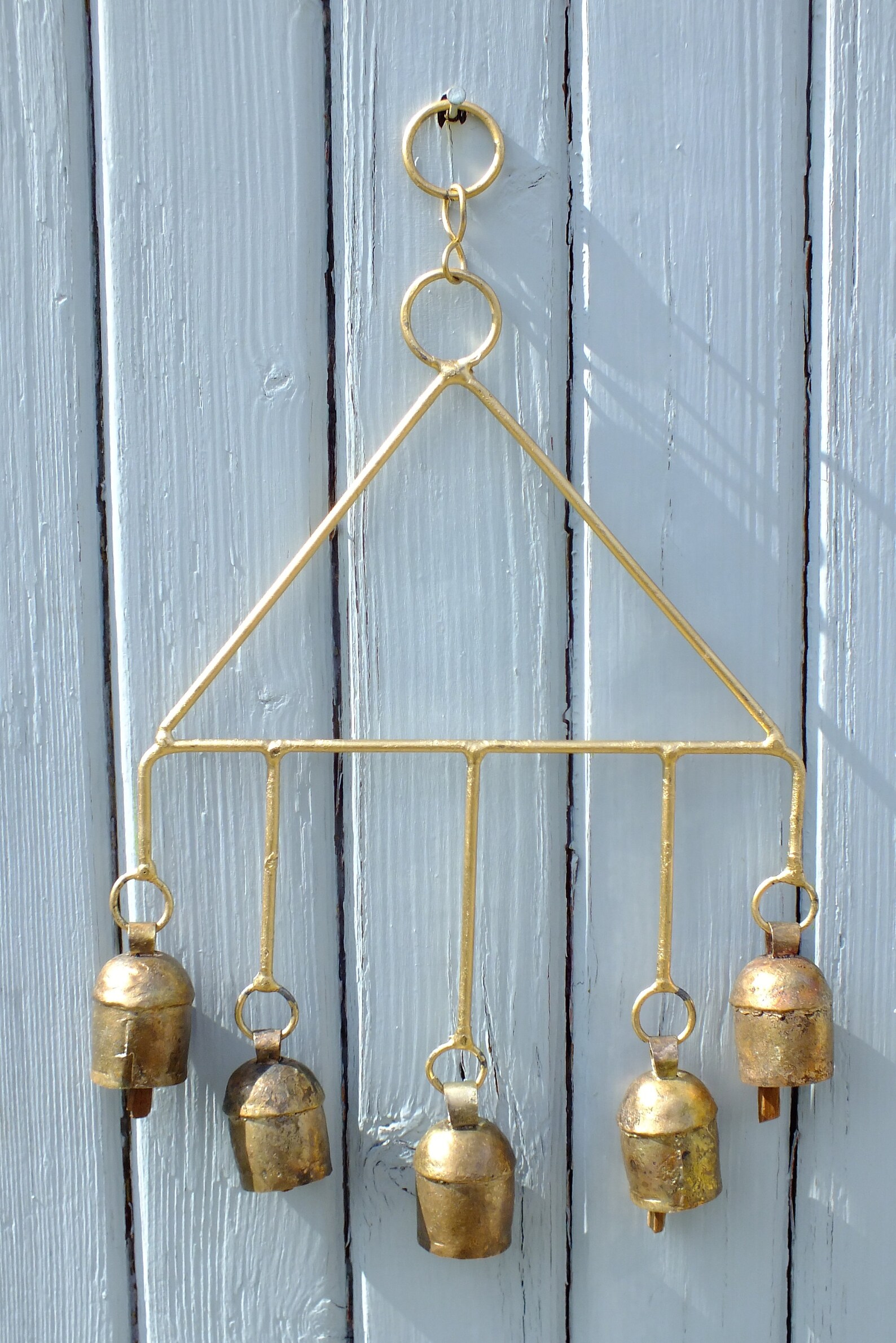Handmade Copper-clad Triangle-shaped Wind Chime With Hanging - Etsy