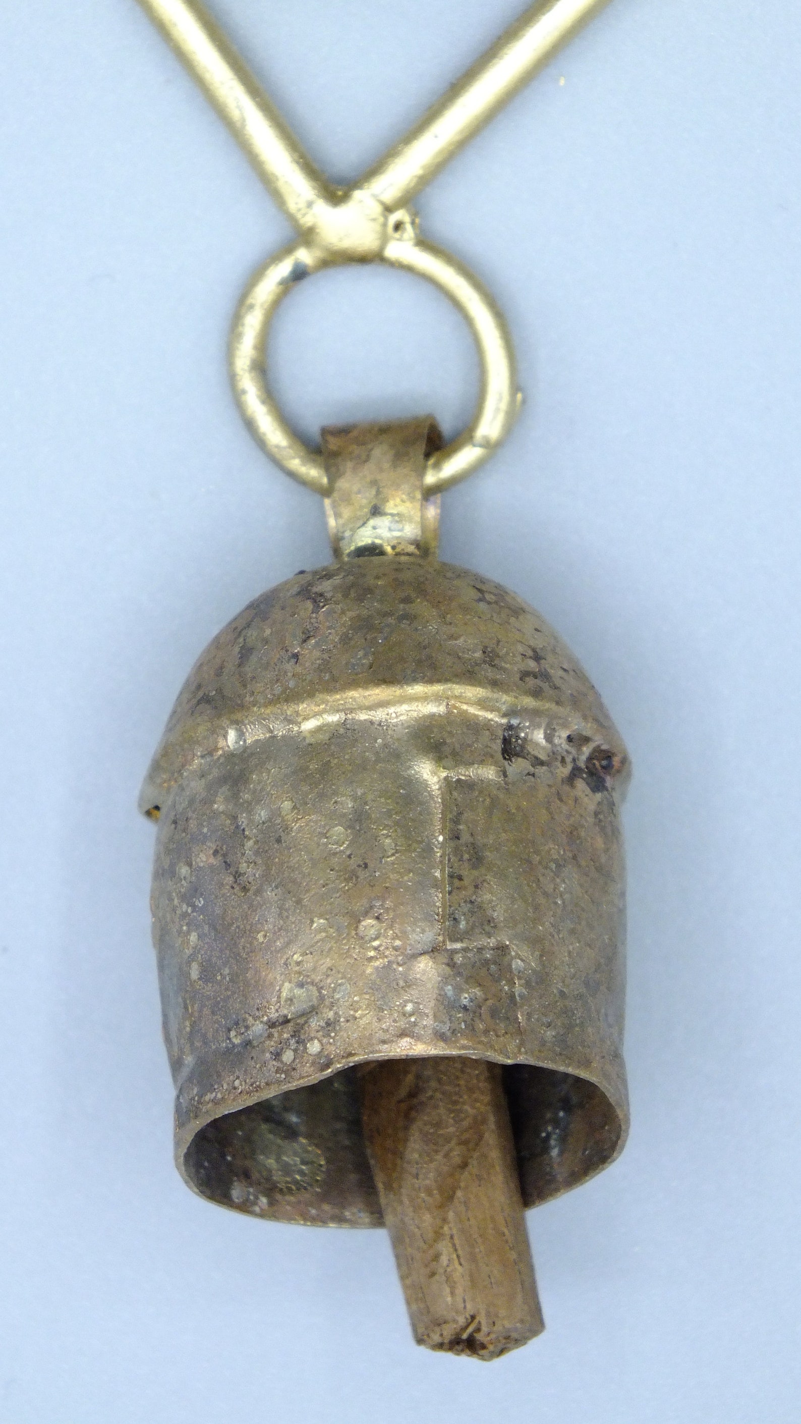 Handmade Copper-clad Triangle-shaped Wind Chime With Hanging Bells ...